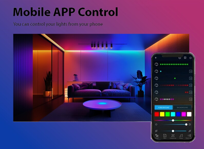 Animated Phone-controlled LED Light Decor Stylish Designs for Desk - Etsy