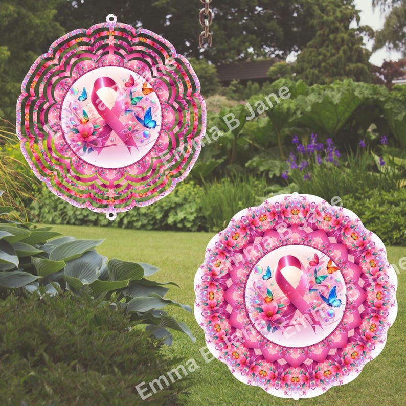 Wind Spinner Transfer- Breast Cancer Awareness - Sublimation Transfer 3 ...