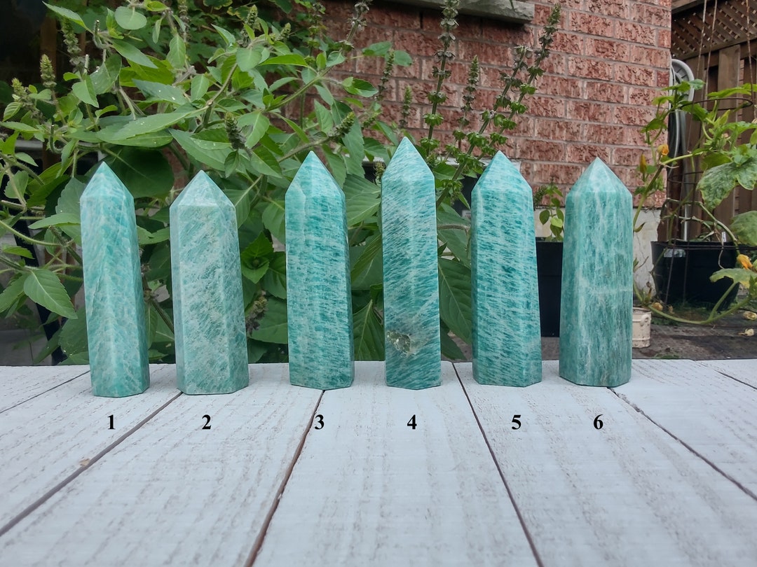 Amazonite Tower/point and Obelisk - Harmony, Truth, and Communication ...