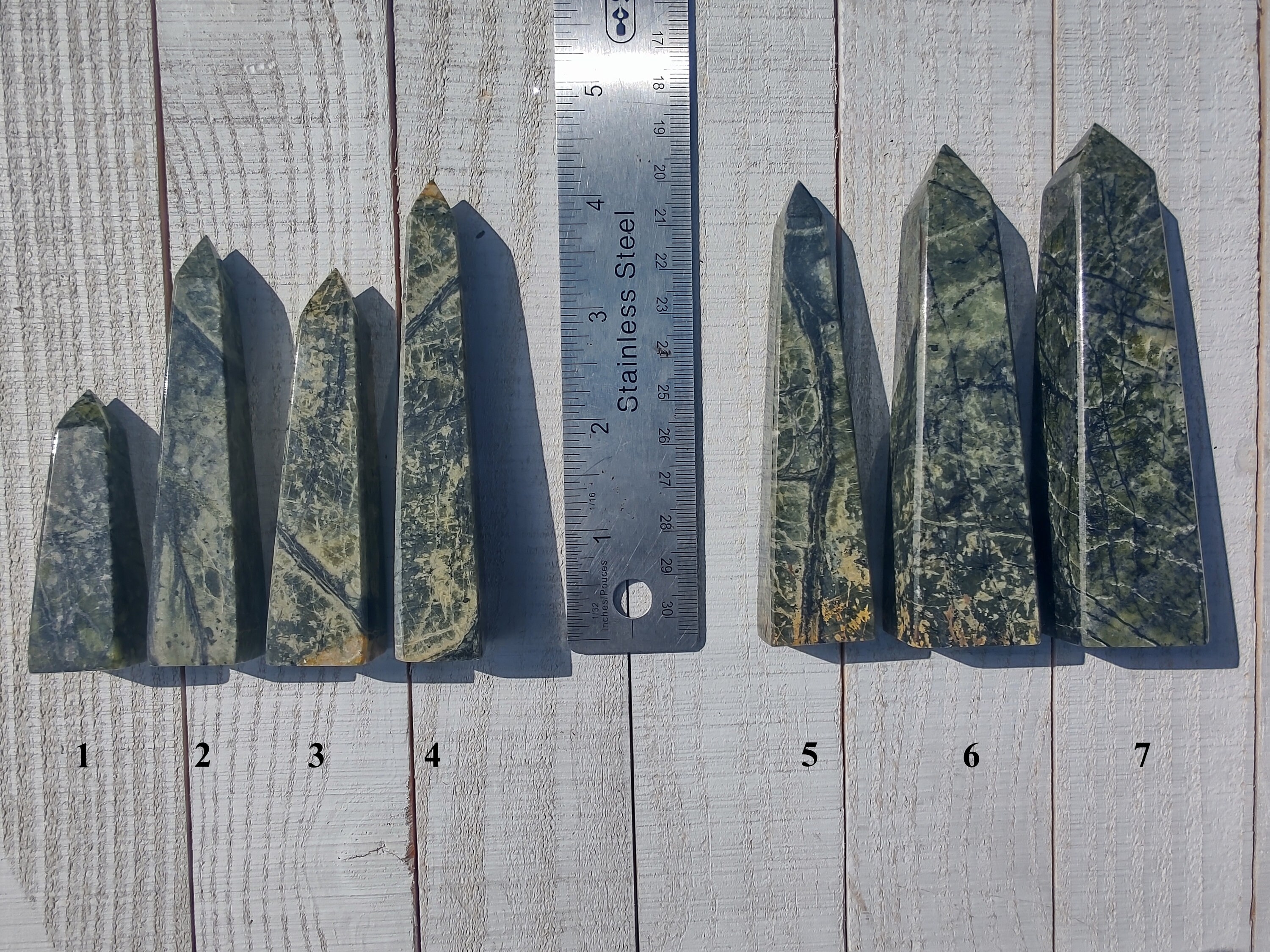 Green Serpentine Jade Obelisk/tower - Harmony, Healing, and Abundance ...