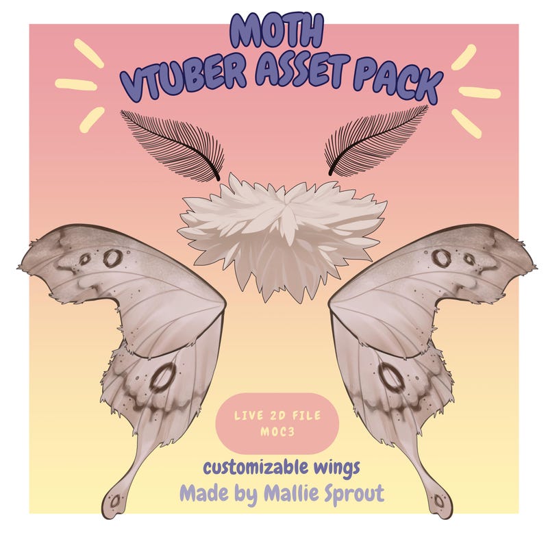 Moth Vtuber Model - Etsy
