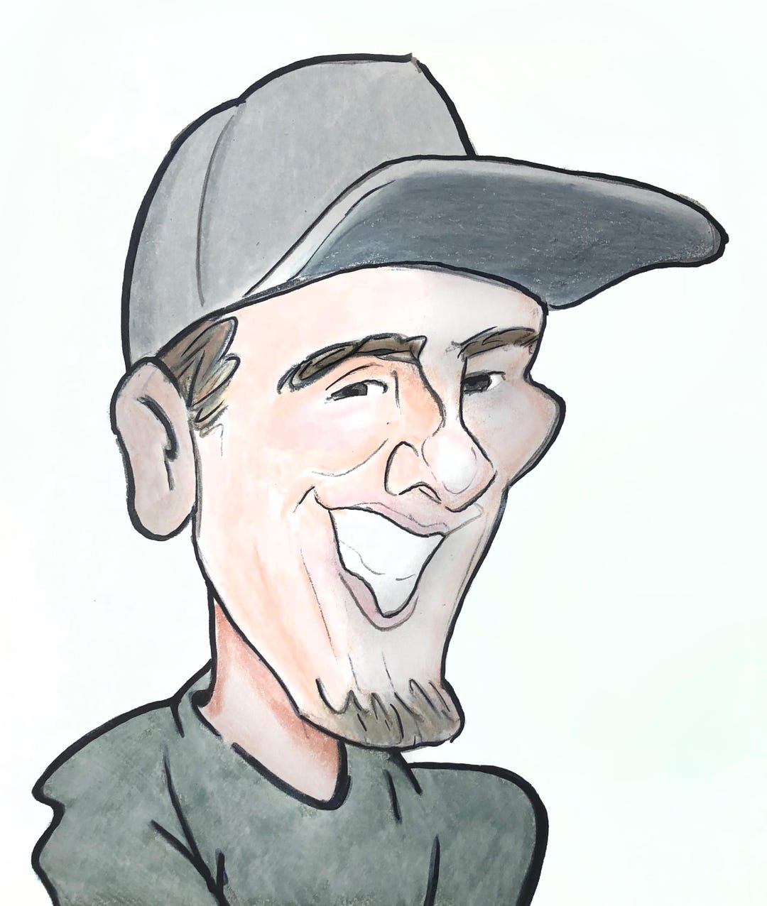 Custom Caricature Portrait Drawing, Handmade Cartoon Face Drawing ...
