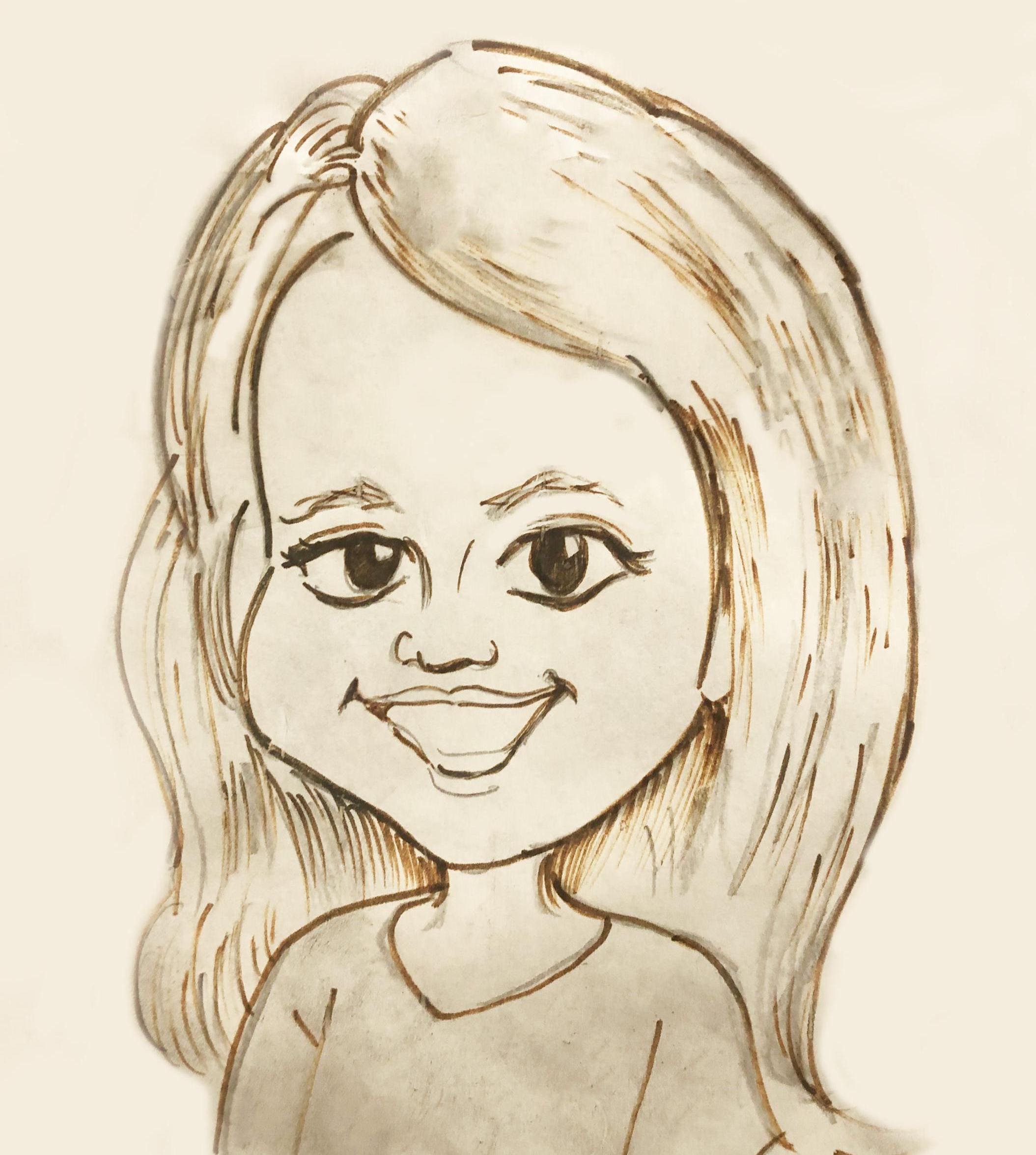 Custom Caricature Portrait Drawing, Handdrawn Cartoon Face Drawing ...