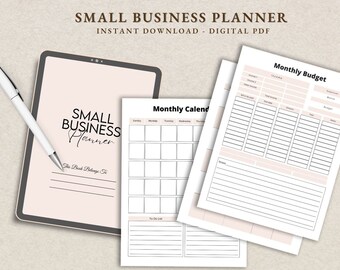 Business Planner Bundle Pack Canva Small Business Planner - Etsy