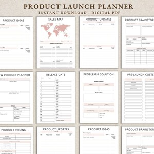 Printable Product Planner Pages | Digital Business Planner | Product ...