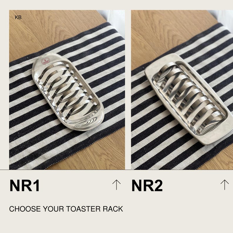 Vintage Toast Rack Retro Breakfast Serving Utensils Mid Century Modern ...