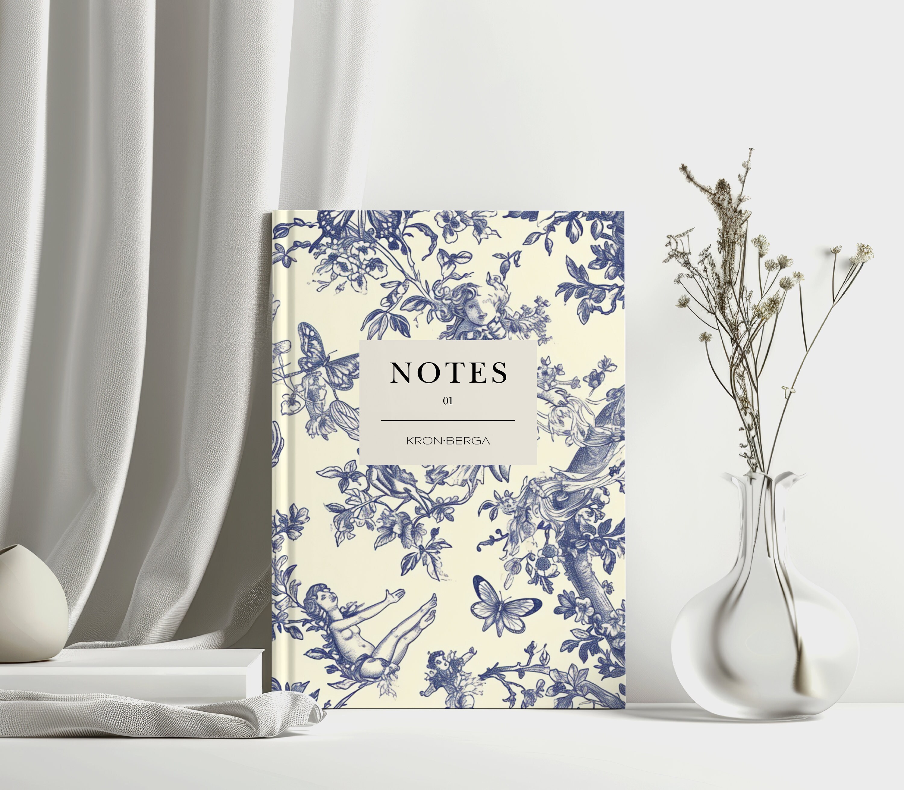Lined Notebook Toile Daily Planner Notebook Ruled Notebook Planner ...