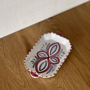 Vintage Italian Style Plate Floral Hand Painted Serving Platter ...