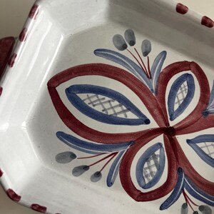 Vintage Italian Style Plate Floral Hand Painted Serving Platter ...