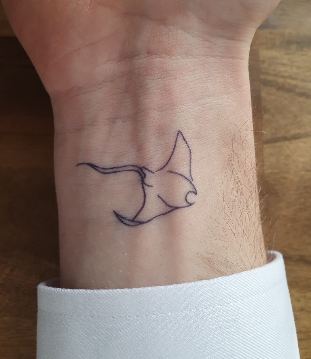 Small Stingray Natural Temporary Tattoo 2 Weeks Tattoo - Etsy
