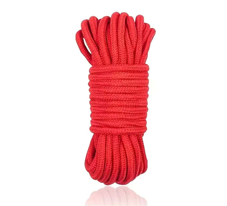 1x10m Bondage Rope red for BDSM - Etsy