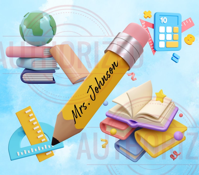 Teacher Appreciation Design, 3D Teacher Designs, Tumbler Design ...