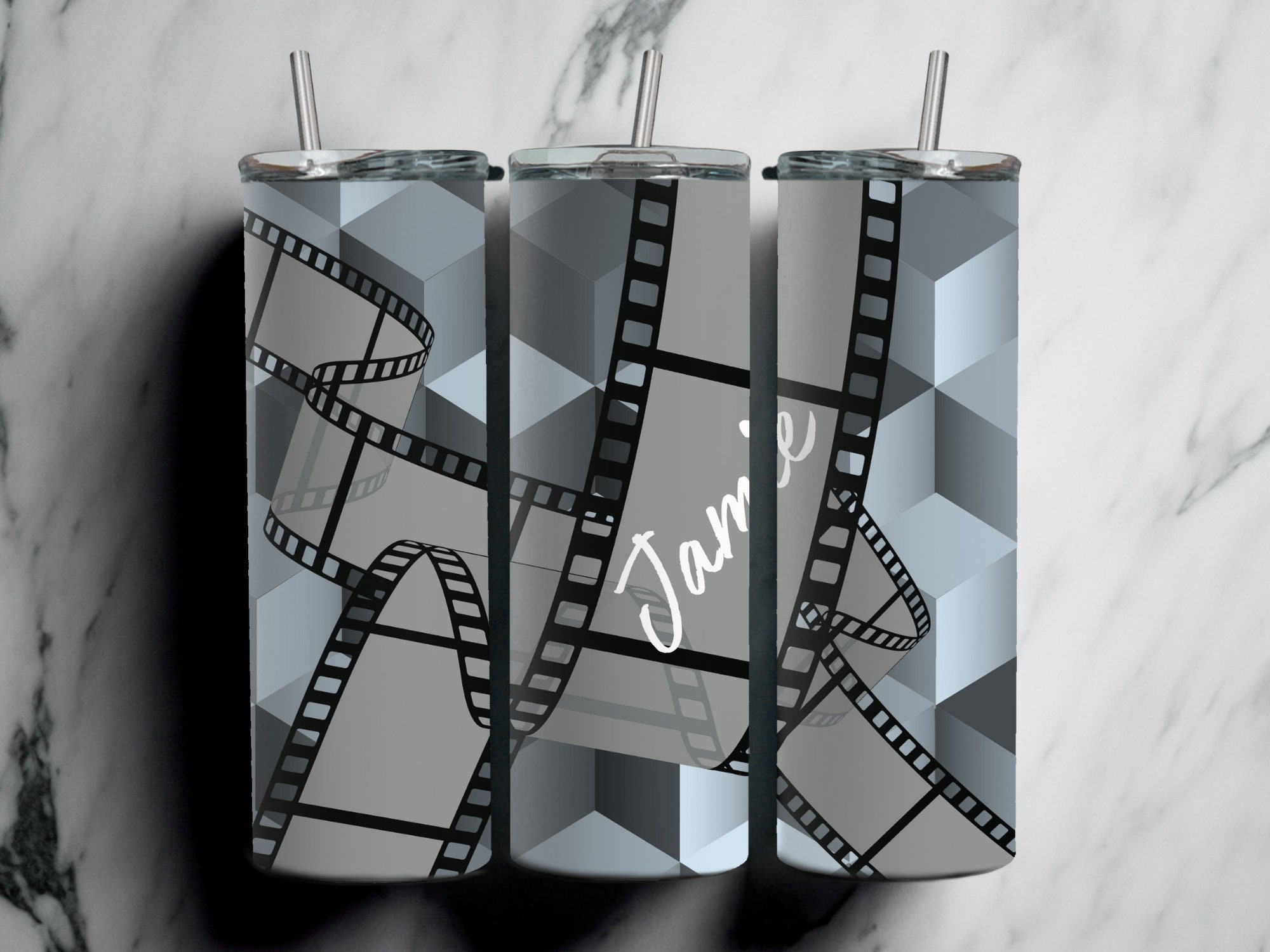 Camera Tumbler Design, Photo Tumbler Design, Personalized Digital Art ...