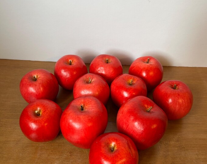 Red Macintosh Honeycrisp Gala Apples Faux Fake Fruit Decor Lot of 11 ...