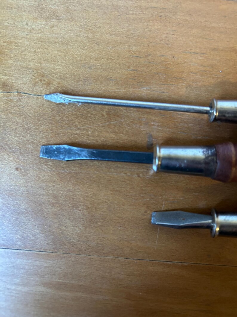 Vintage Small Screwdrivers Woodworking Tools Carpentry Phillips ...