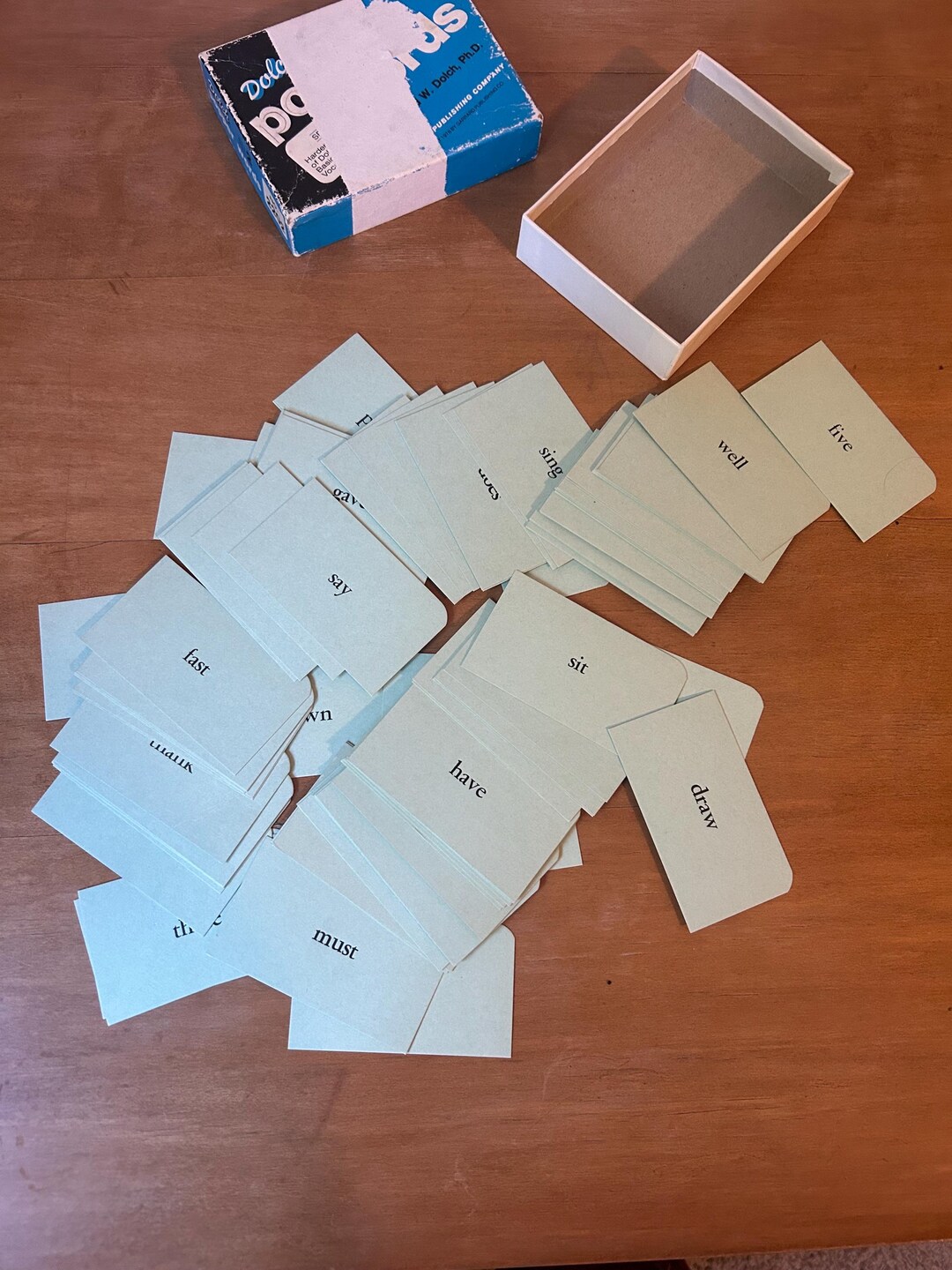 Vintage Popper Words Vocabulary Cards With Original Box Dolch 90 Cards ...