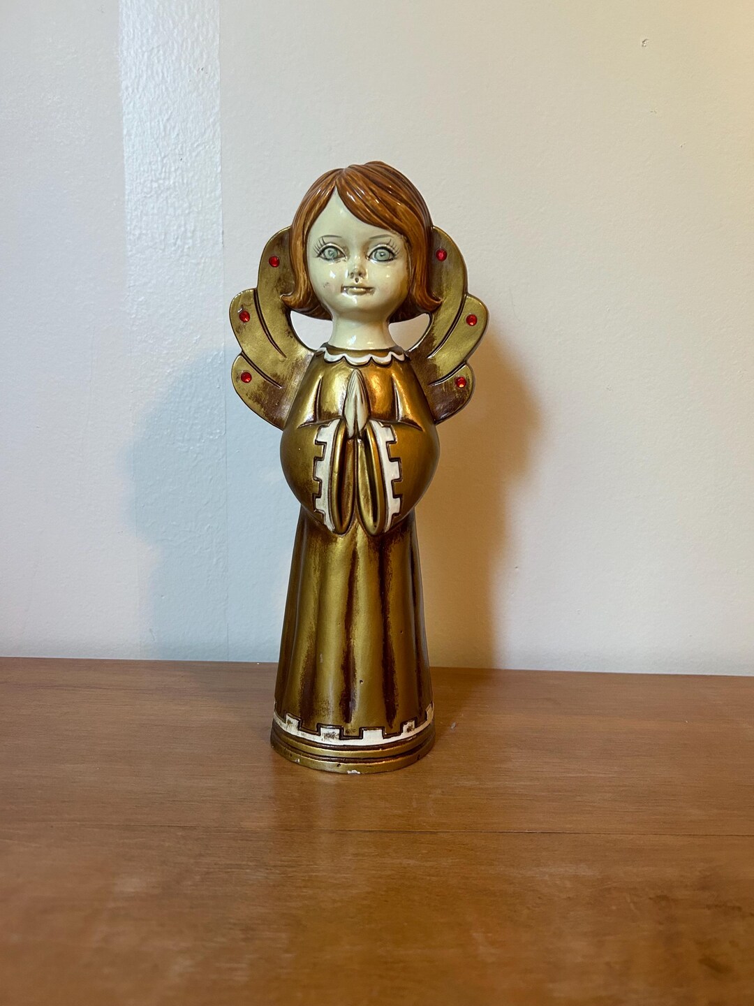 Vintage MCM Angel Mid Century Modern 1960s Christmas Angel Paper Mache ...