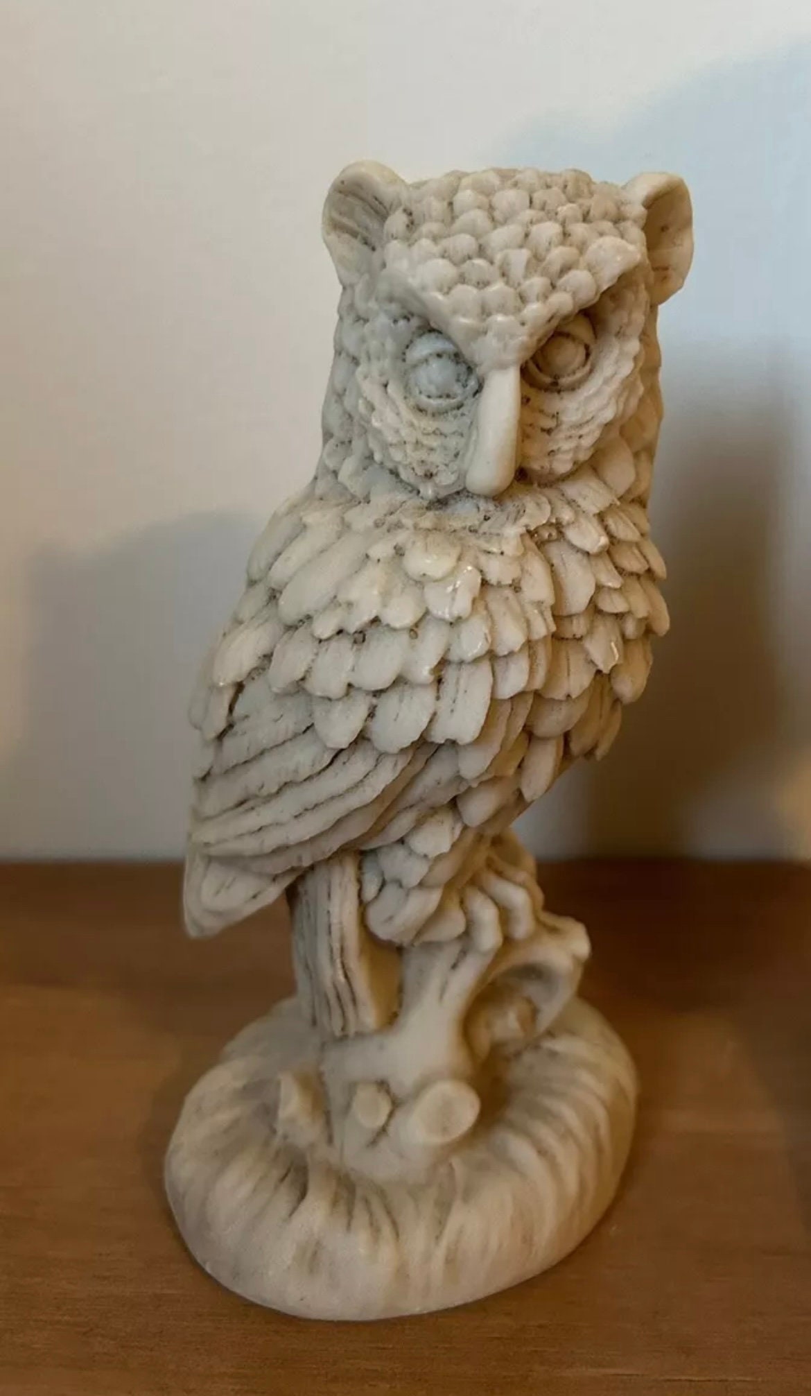 Vintage Owl Bird Figures A. Santini Sculpture Made in Italy 5.5" 9 ...