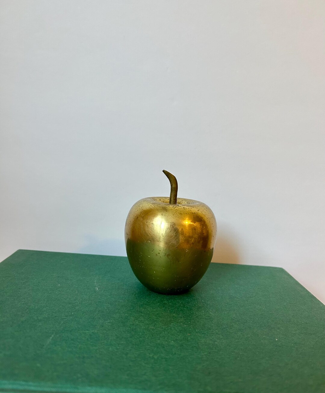 Vintage Brass Apple Gold Paperweight - Etsy