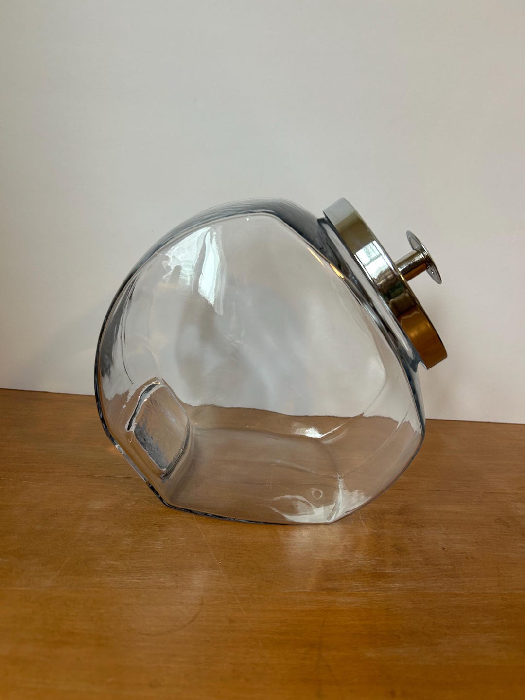 Clear Vintage Slanted Large Glass Apothecary General Store Jar With ...