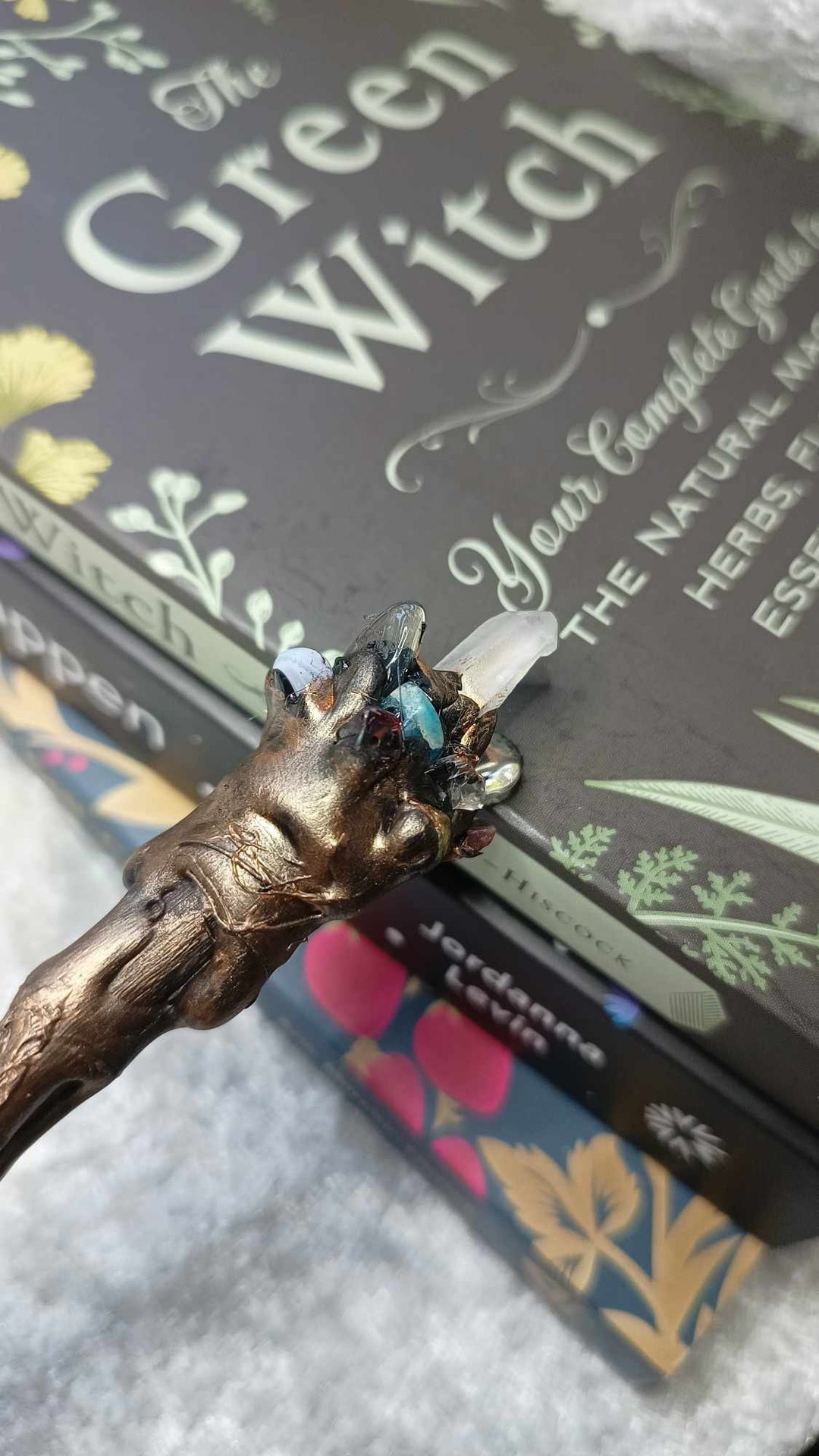 Aura Quartz Gemstone Wand: Gothic Faerie Scepter, Cosplay Prop - Etsy