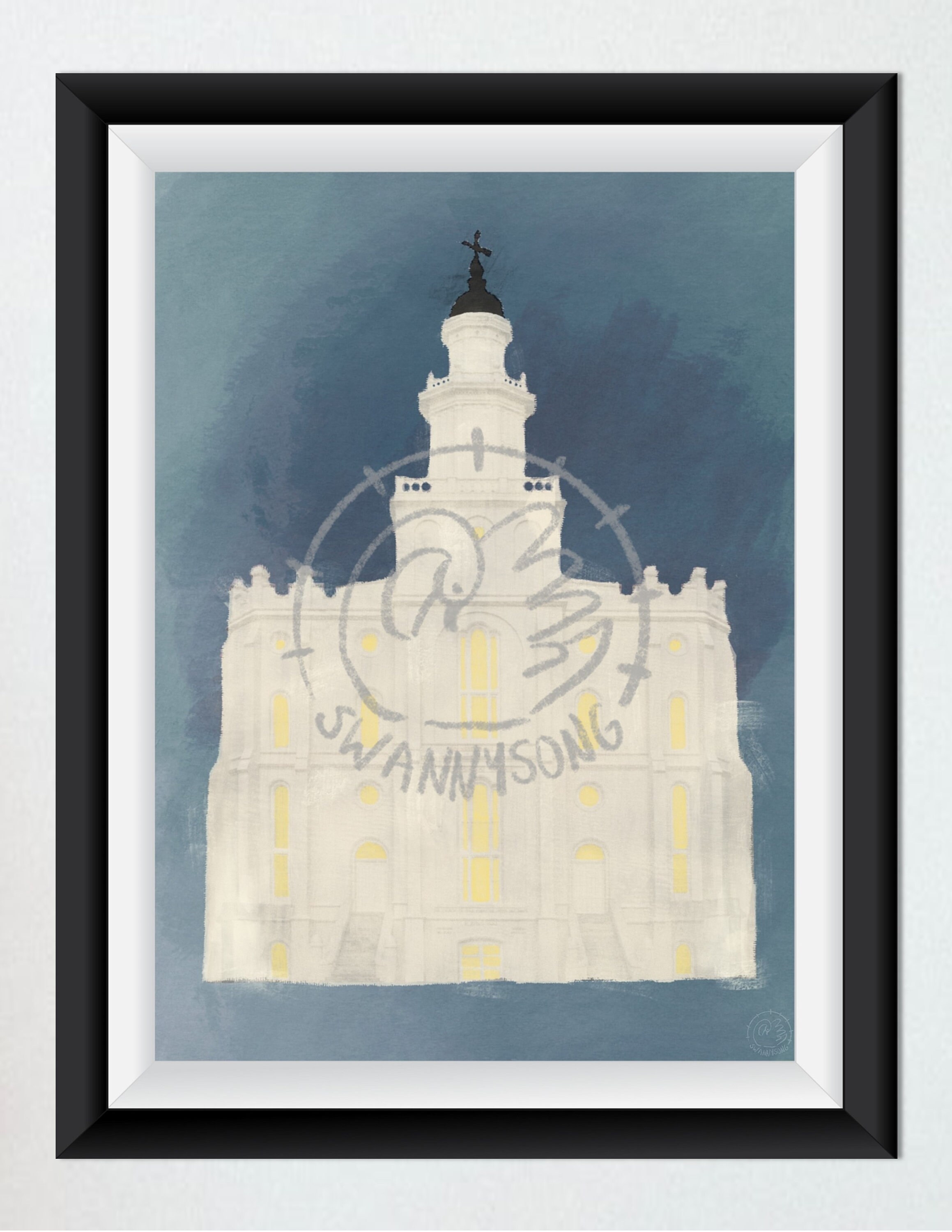 St George Temple Picture, LDS Temple Art, Mormon Temple, Digital ...