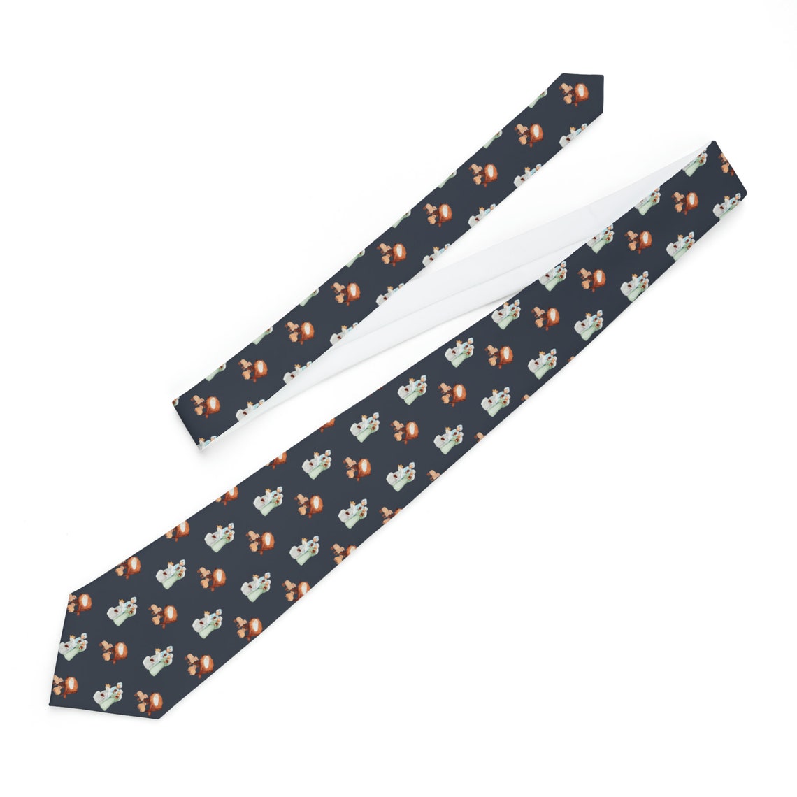 Black Nativity Pattern Men's Christmas Tie Christmas Tie Christian Tie ...