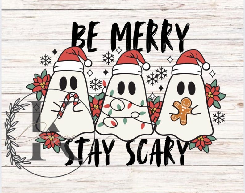 Сute Ghost PNG, Christmas Ghost Svg, Christmas Gift, Christmas Ghost ...