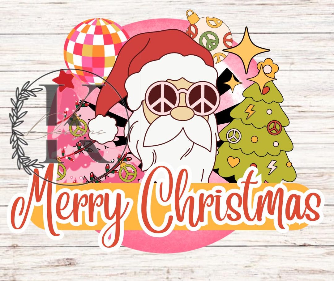Retro Santa Christmas PNG Sublimation Design Gift, Vintage Christmas ...