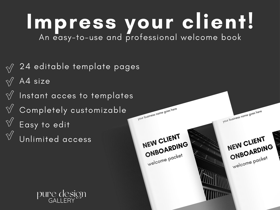 Client Onboarding Packet Canva Template, Virtual Assistant Welcome Pack ...