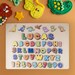Dinosaur Puzzle Toy, Colorful Number Wooden Puzzle, Alphabet Learning ...