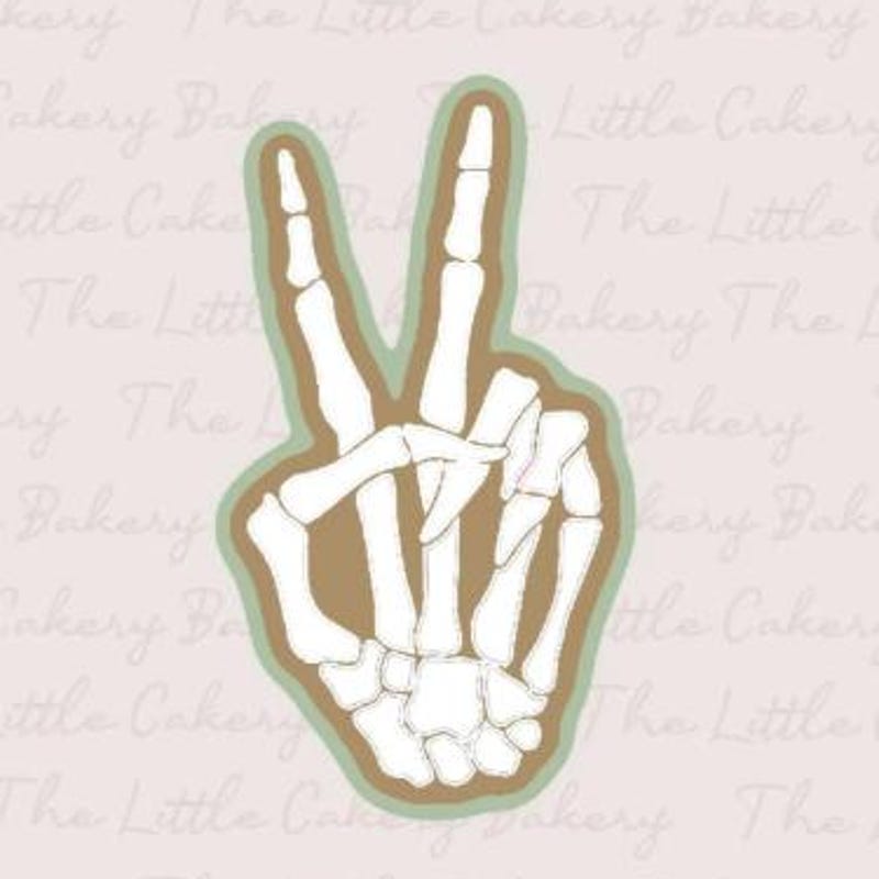 Skeleton Peace Sign - Etsy