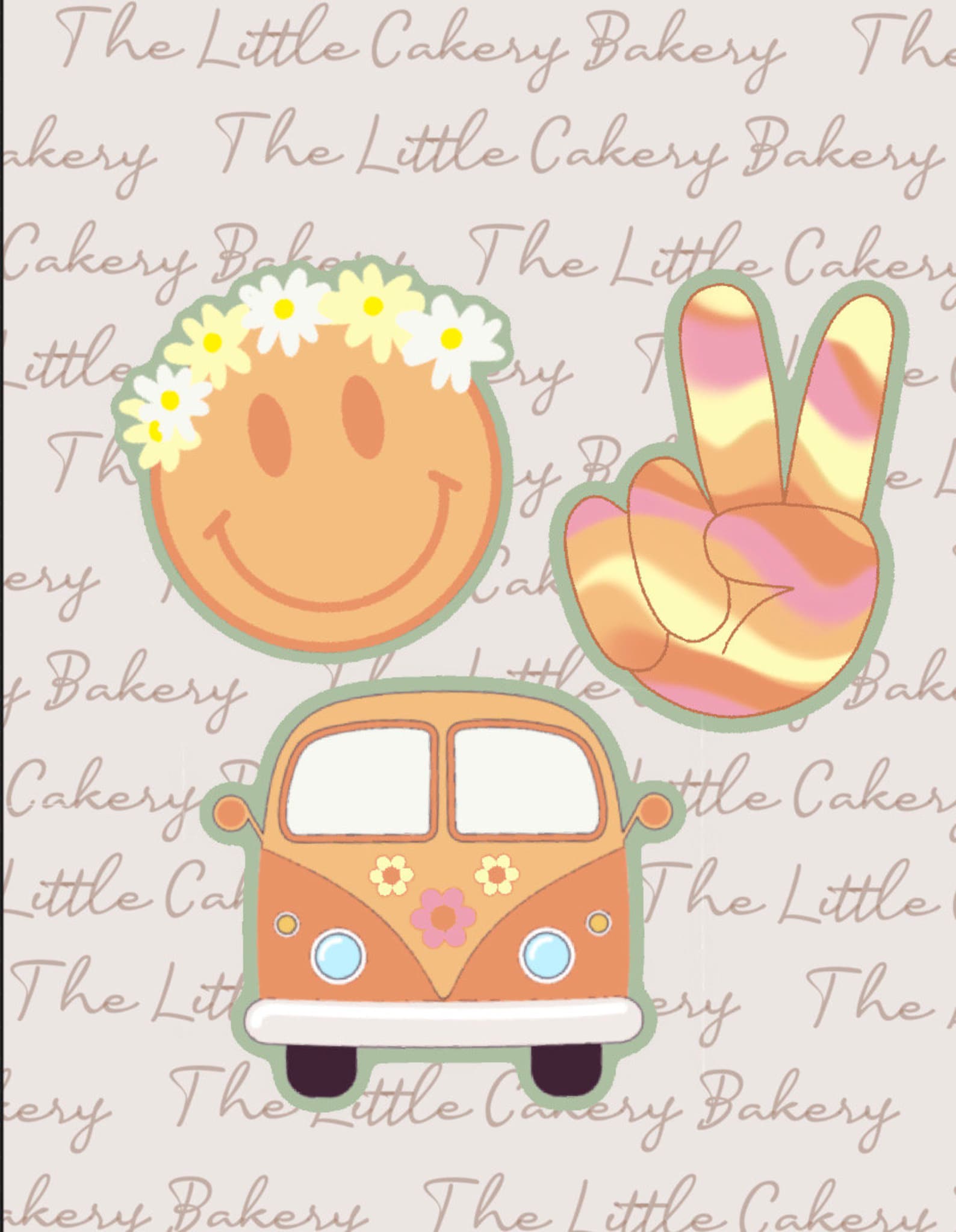 Peace Sign Cookie Cutter STL File - Groovy Hippie Theme (digital ...
