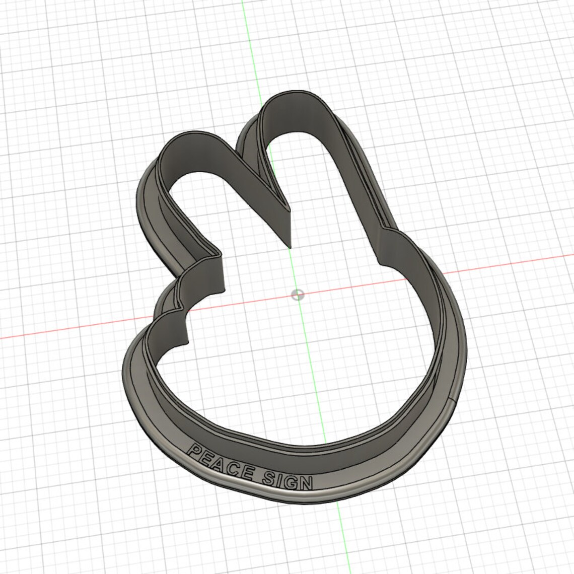 Peace Sign Cookie Cutter STL File - Groovy Hippie Theme (digital ...