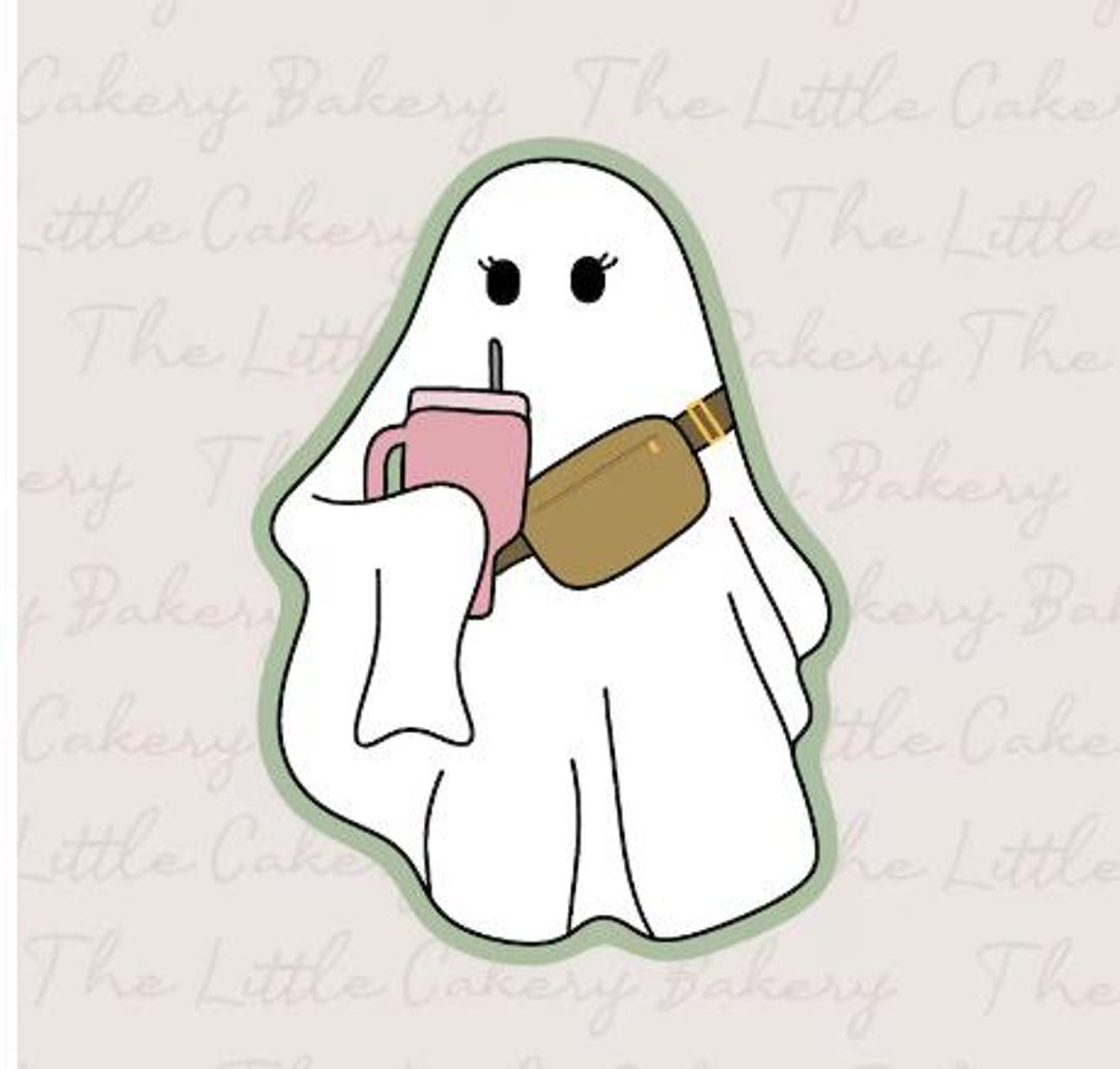 STL Instant Digital Download Boo-jie Ghost With Cup and Bag, Boojie ...