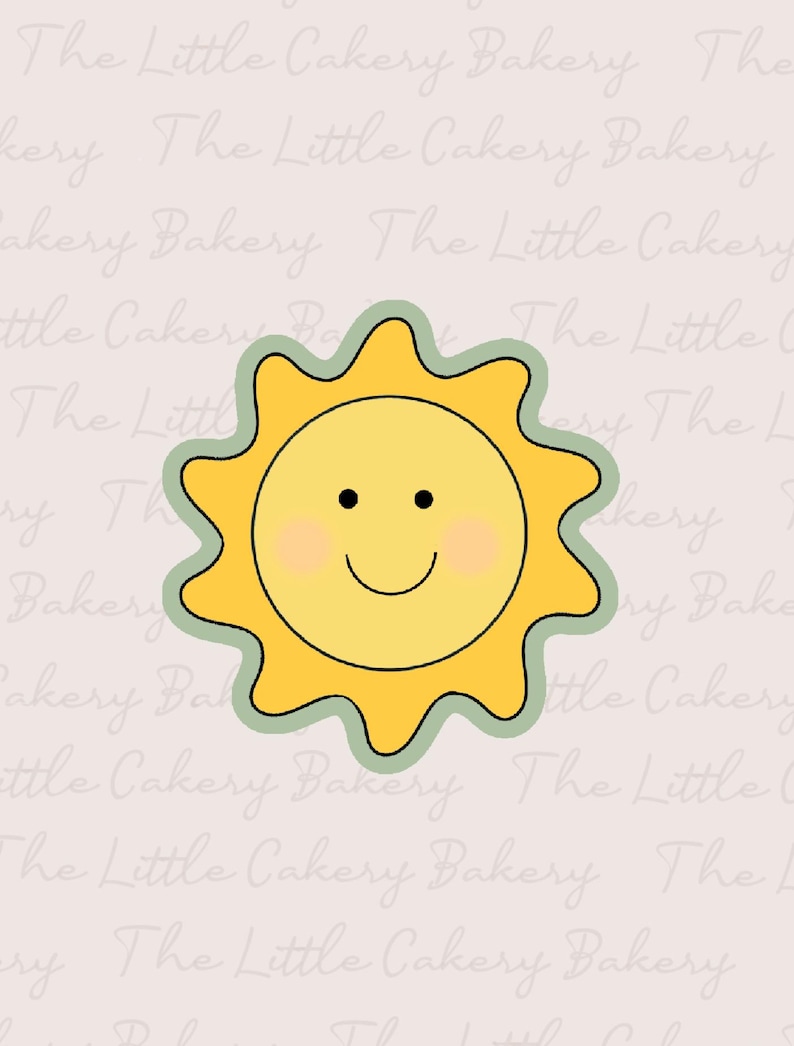 Summer Cookie Cutter Set: Sun, Swimsuit, Popsicle - Embossed Label - Etsy