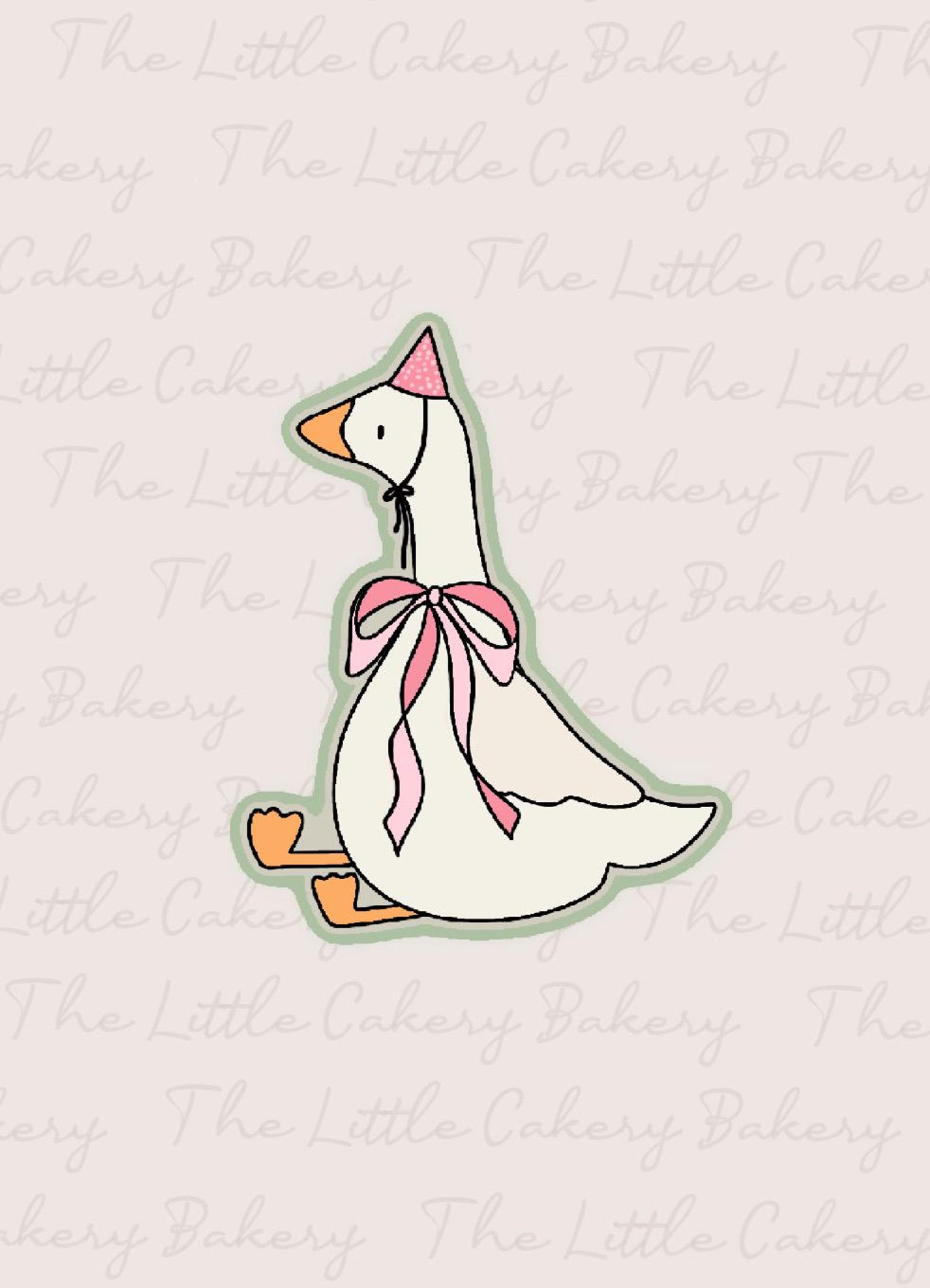Silly Goose Cookie Cutter Set: 3 Embossed Label STL (digital Download ...