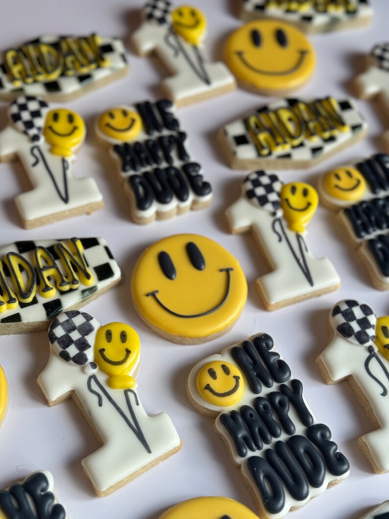 One Happy Dude Cookie Cutter for First Birthday, Cookie Cutter With ...