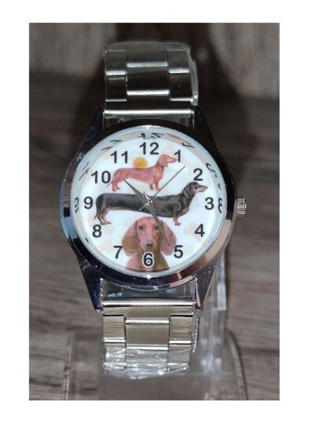 Dachshund Dachshund Dog Watch Puppy Badger Weiner Dog Lover metal Strap ...