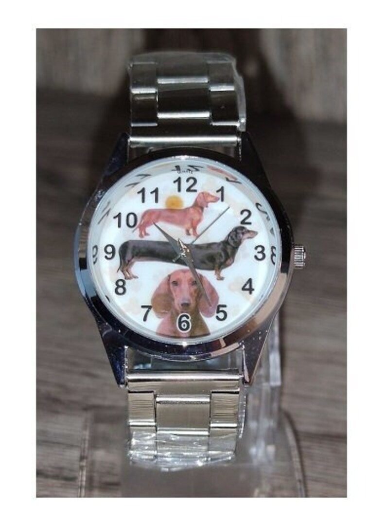Dachshund Dachshund Dog Watch Puppy Badger Weiner Dog Lover metal Strap ...