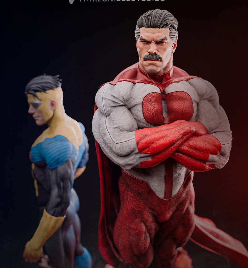 Omniman E Invincible Diorama Bust Stl - Etsy