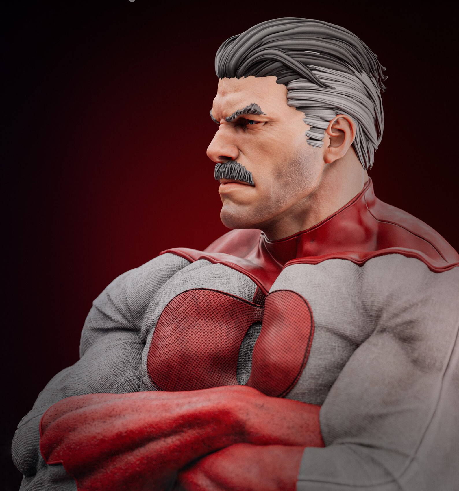 Omniman E Invincible Diorama Bust Stl - Etsy