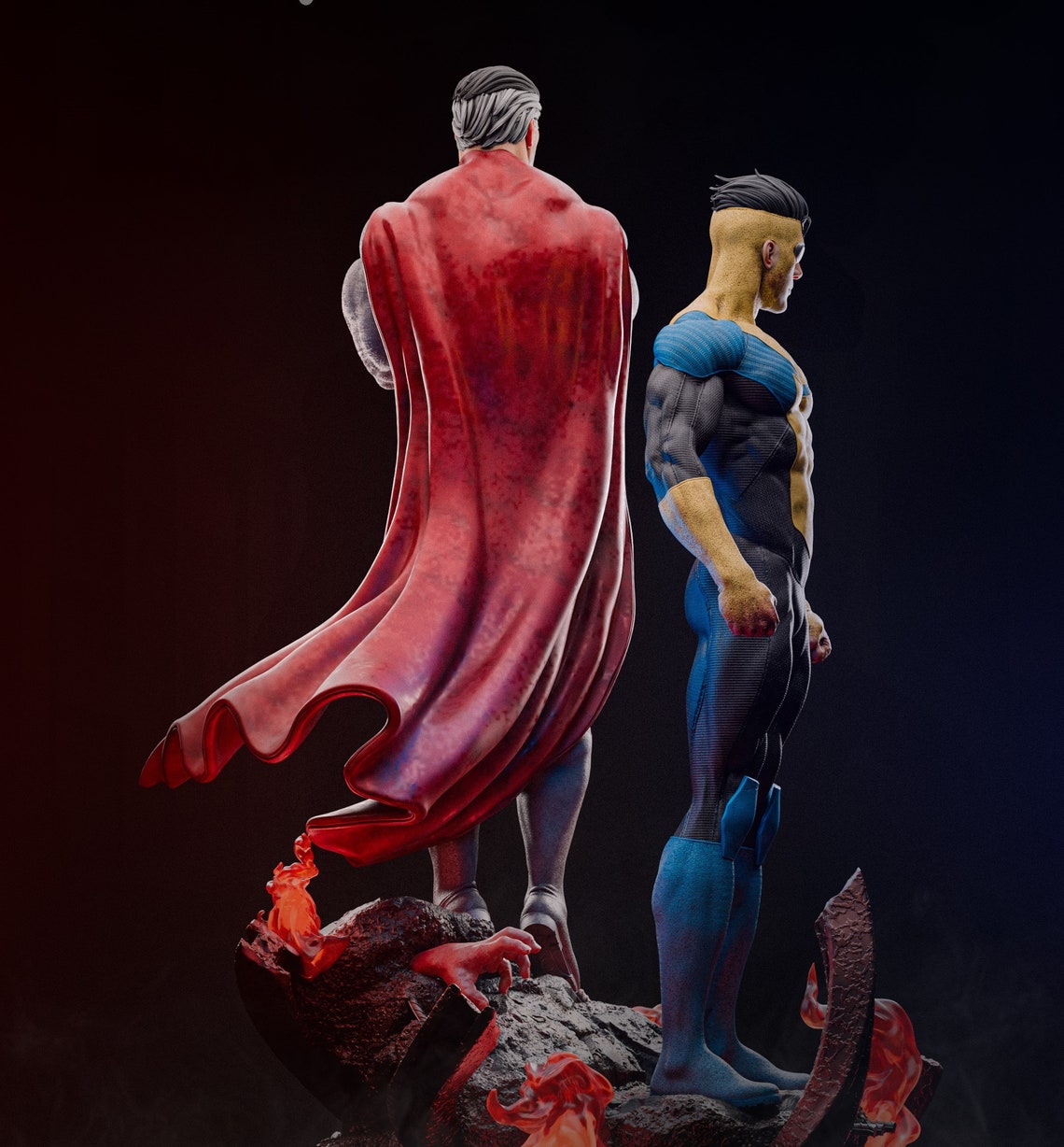 Omniman E Invincible Diorama Bust Stl - Etsy