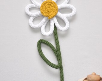 Knitted Wire Daisy // Wire Decor // Wire Nursery Decoration // Flatlay ...
