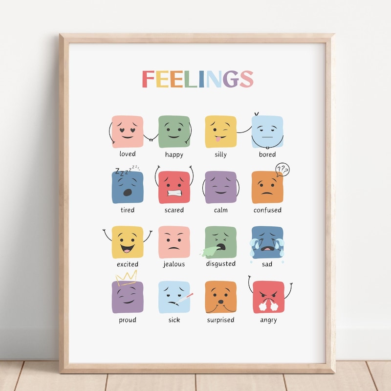 Feelings Chart - Etsy