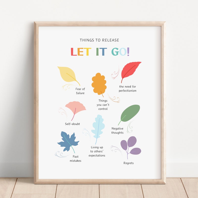Things to Release Poster - Etsy
