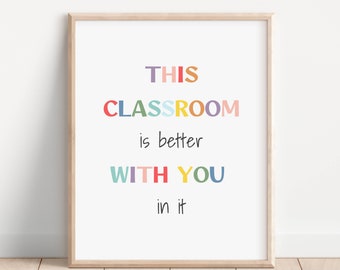This Classroom is Better With You in It, Boho Classroom Decor ...