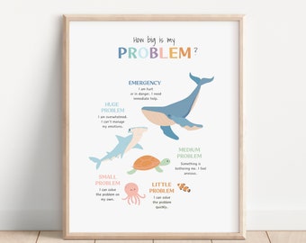 How Big is My Problem, Size of the Problem Print, Psychology Art ...