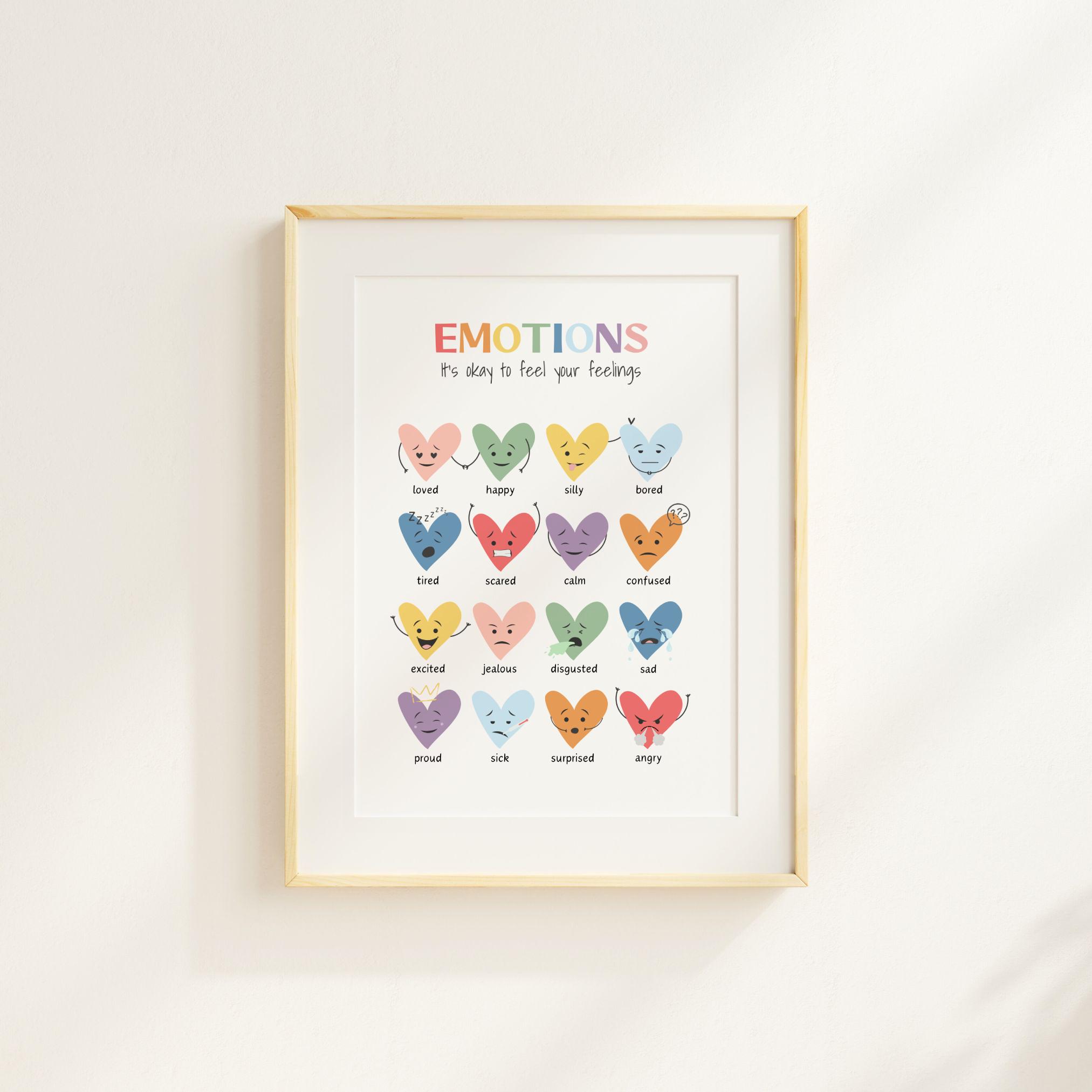 It's Okay to Feel Your Feelings Poster, Feelings Chart, Calm Corner ...