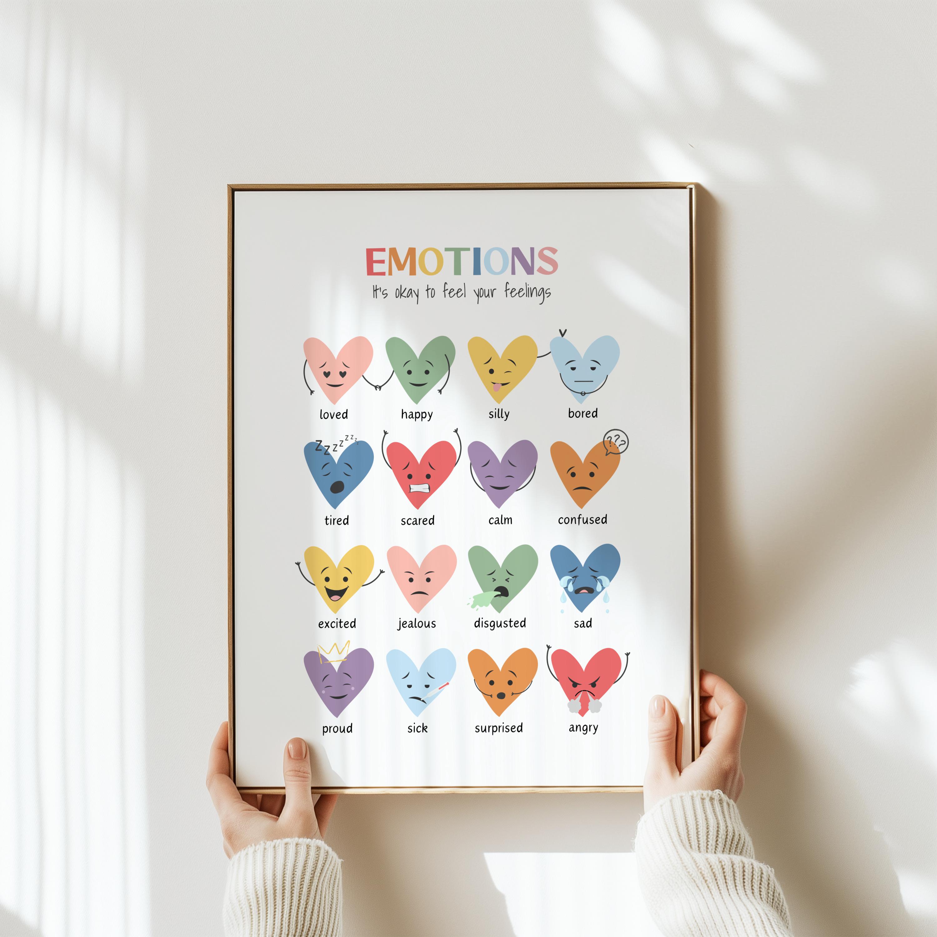 It's Okay to Feel Your Feelings Poster, Feelings Chart, Calm Corner ...